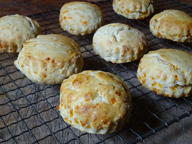 Cakes & Bakes: Red Leicester cheese scones - H is for Home Harbinger