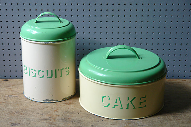 Kitchen storage tins - H is for Home Harbinger