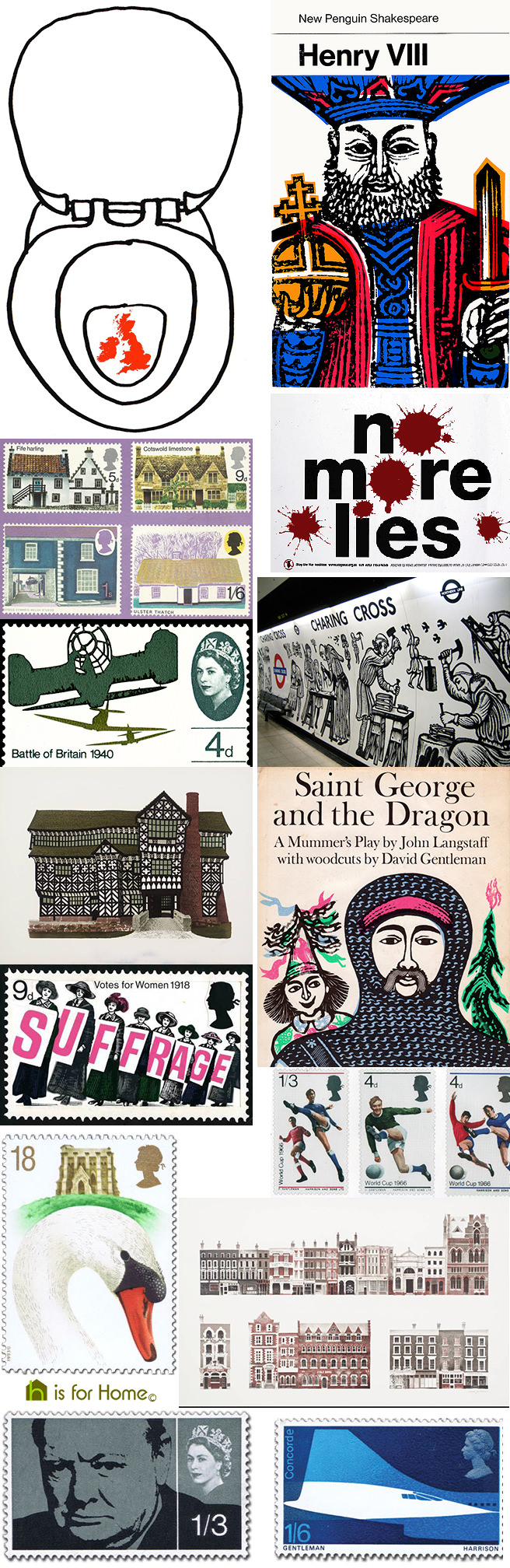 Designer Desire: David Gentleman - H is for Home Harbinger