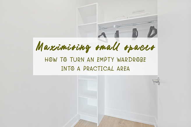 How to turn an empty wardrobe into a practical area - H is for Home