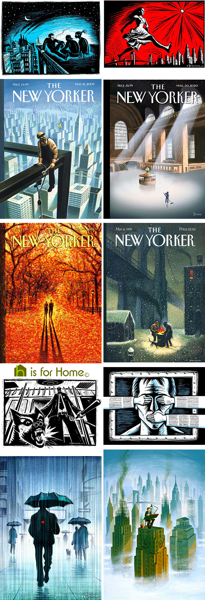 Designer Desire: Eric Drooker - H is for Home Harbinger