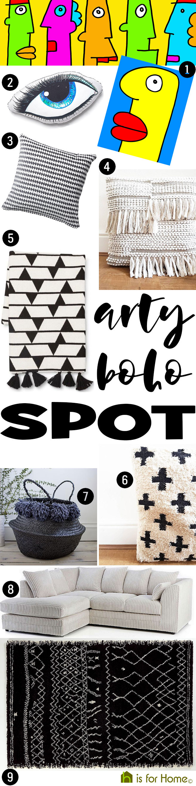 Get their look: Arty boho spot - H is for Home Harbinger