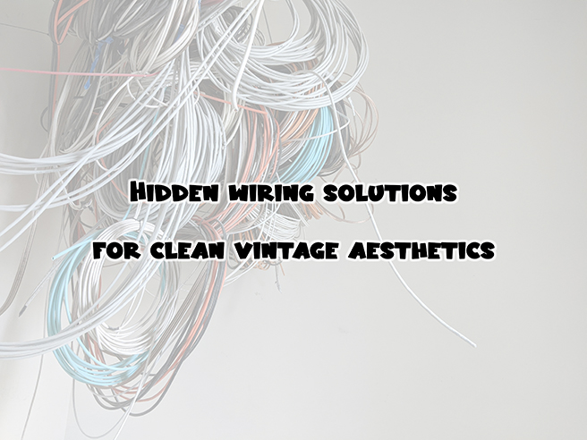 Hidden wiring solutions for clean vintage aesthetics - H is for Home ...