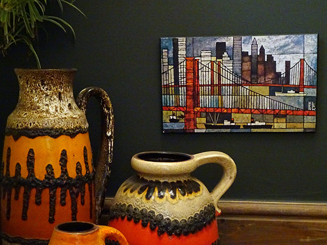 Ken Law Brooklyn Bridge print - H is for Home Harbinger