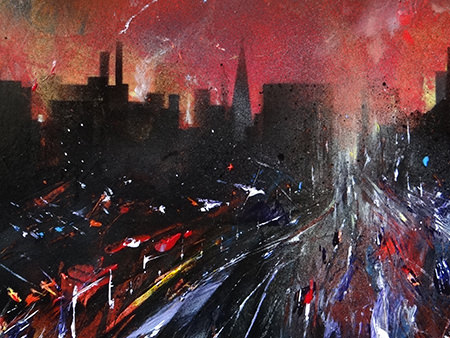David Wild oil painting - H is for Home Harbinger